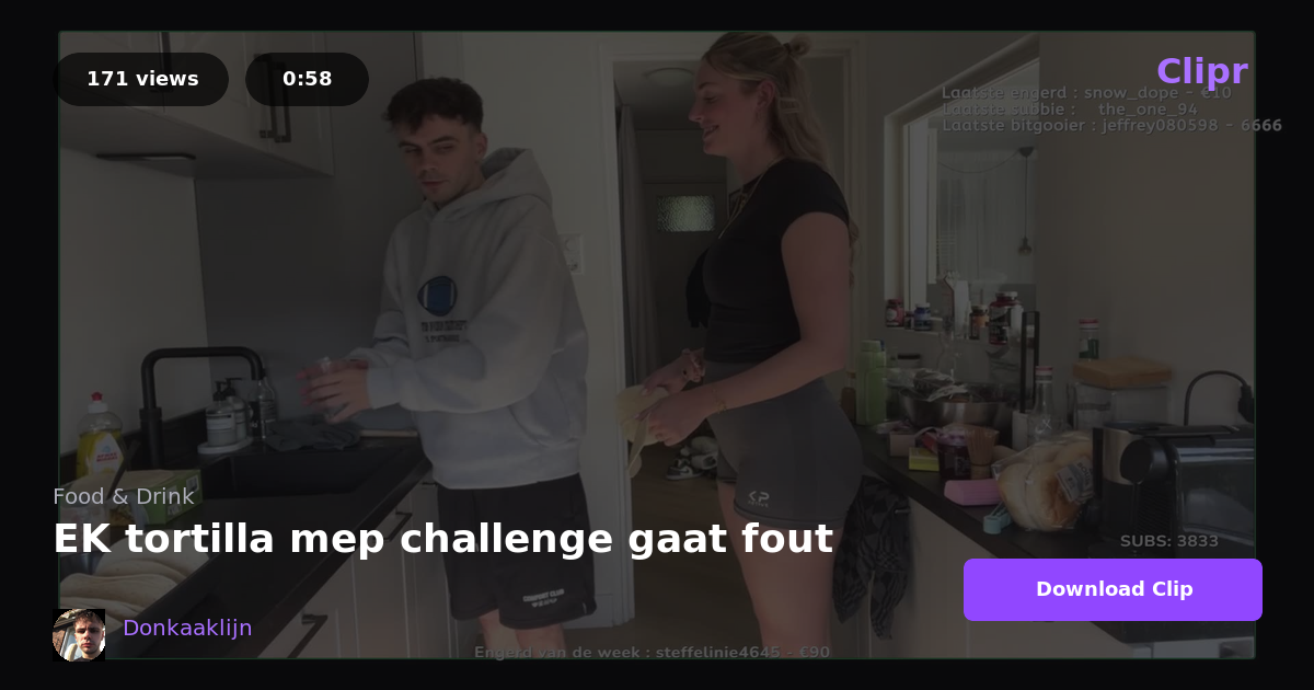 EK tortilla mep challenge gaat fout by Donkaaklijn