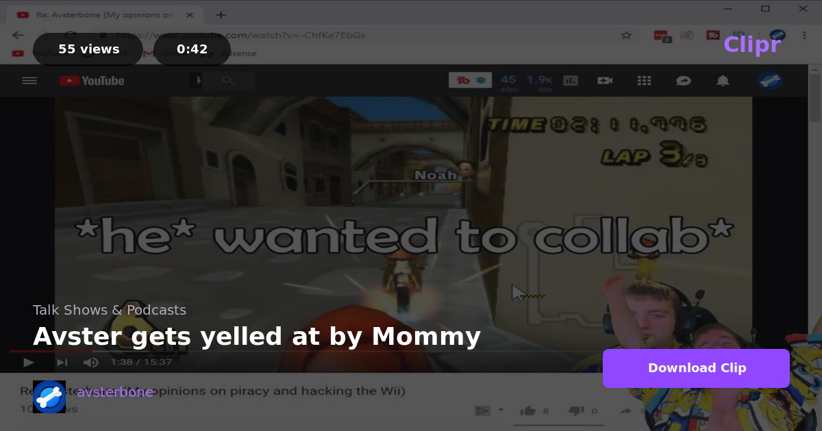 Download Avster gets yelled at by Mommy | Clipr